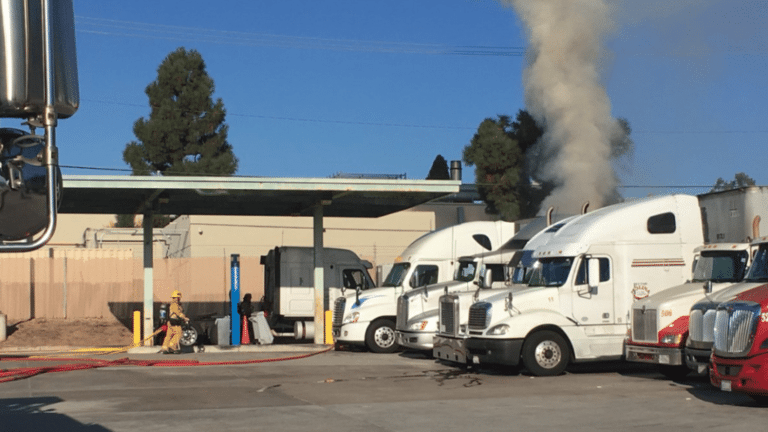 Fire crews contain commercial truck fire in Goleta