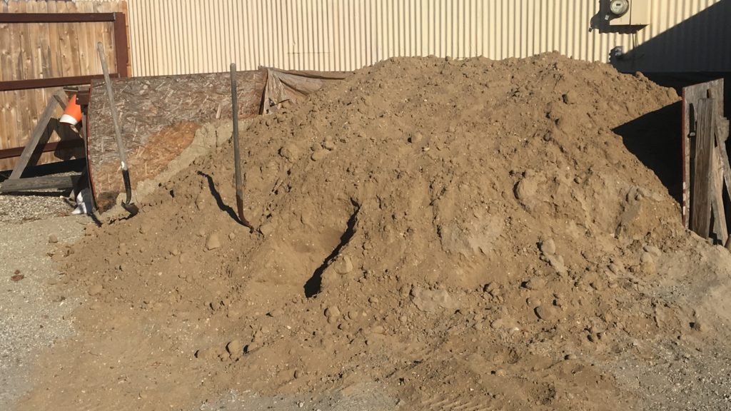 Sand available for sandbags at Lompoc Fire Department
