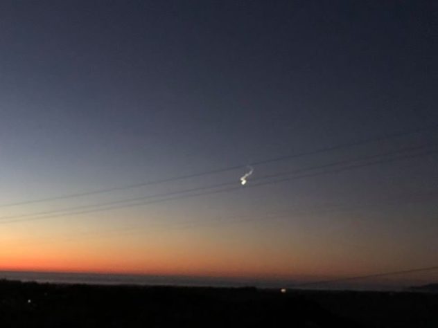 Mysterious light seen across California sky