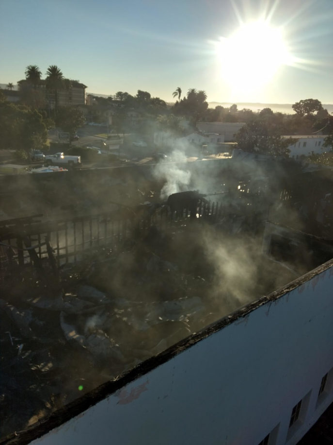Fire rips through building housing Shaw’s Famous Steakhouse, Sergio’s ...
