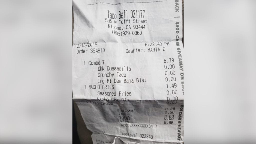 Taco Bell investigating reports of card skimming at Nipomo location