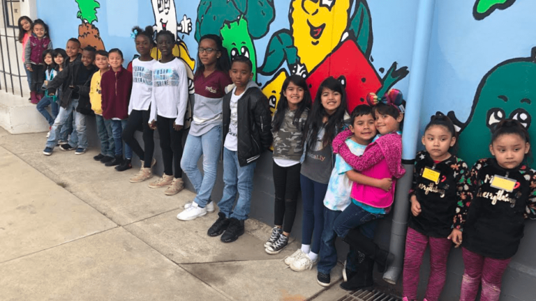 Students dress up for Twos Day/Twins Day at Santa Maria school