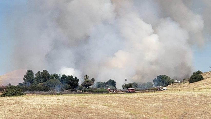 UPDATE: Forward progress stopped in 1,200 acre grass fire in Shandon